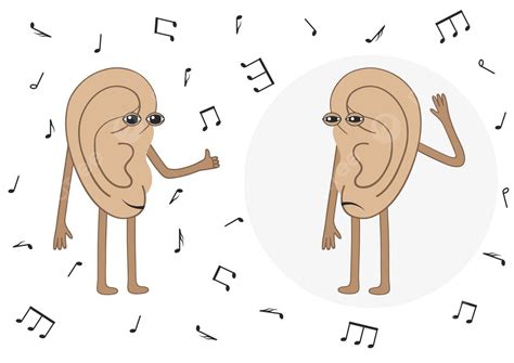 Cartoon Ears Listening Listening Ear Cartoon Vector Images Over