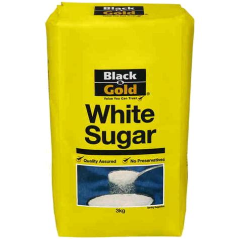 Black And Gold White Sugar 3kg Shop Online At Iga Nathalia In Nathalia