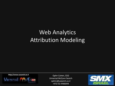 Web Analytics Attribution Ppt