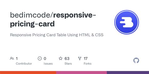 Github Bedimcoderesponsive Pricing Card Responsive Pricing Card