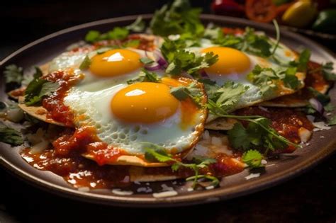 Flavorful Huevos Rancheros With Chili Flakes Yummy Delicious Huevos