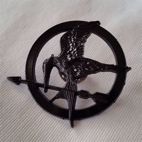 Black Mockingjay Pin Hunger Games Series