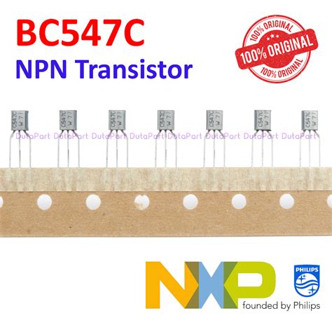 Jual Bc547c Bc547 Original Nxp Philips Npn Transistor Bc 547 C To 92 Shopee Indonesia