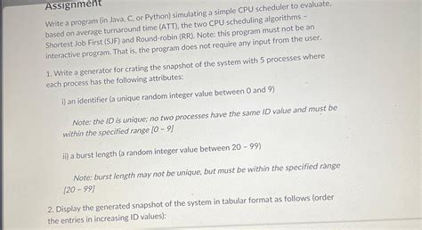Solved Assignmentwrite A Program In Java C ﻿or Python