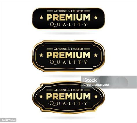 프리미엄 품질 금색과 검은 색 레이블 벡터 일러스트 레이 션 1위에 대한 스톡 벡터 아트 및 기타 이미지 1위 가격 검은색 Istock