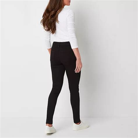 St Johns Bay Tall Secretly Slender Stretch Fabric Womens Mid Rise Skinny Fit Jean Jcpenney