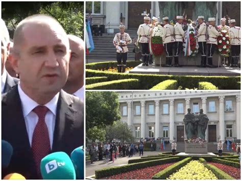 ИЗВЪНРЕДНО В ПИК Tv Радев пред Националната библиотека на 24 май България винаги е вървяла