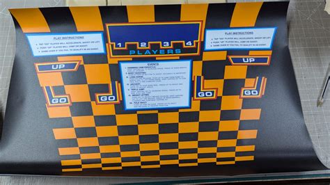 Hyper Sports Konami Centuri Control Panel Overlay Cpo Arcade Art Shop