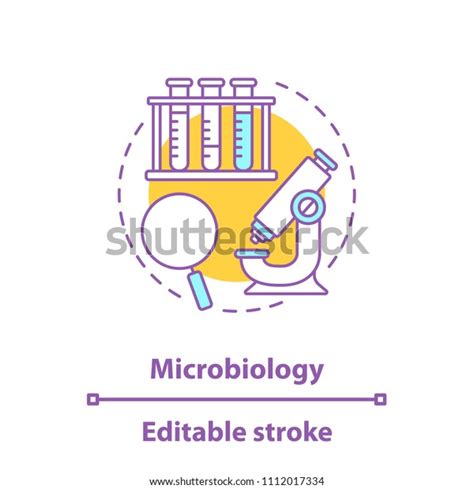 Microbiology Concept Icon Science Lab Idea Stock Vector Royalty Free Shutterstock