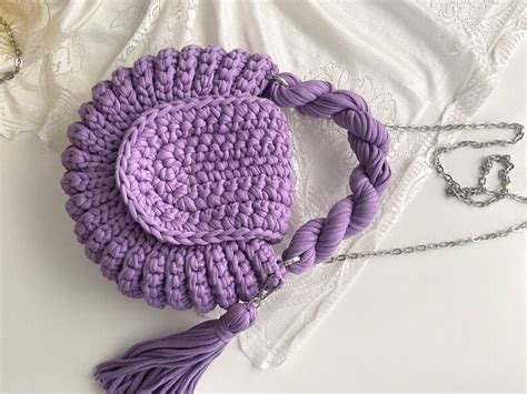 Summer Sea Shell Shaped Crochet Bagshell Bagcrochet Shell Bagcrochet