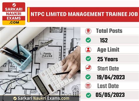 Ntpc Limited Management Trainee Recruitment Form 2023 Salary Up To 50000