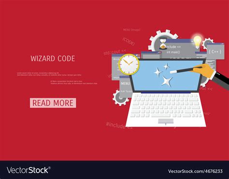 flat concept programming and coding royalty free vector