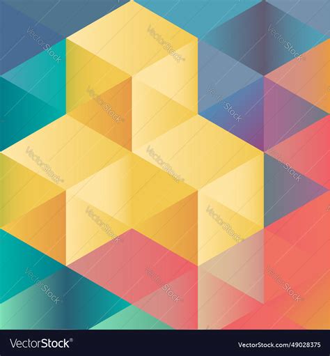 Abstract Geometric Colorful Background From Vector Image
