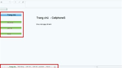 Hướng Dẫn Tạo Menu Trong Excel Bằng Hyperlink Và Vba Từ A Z