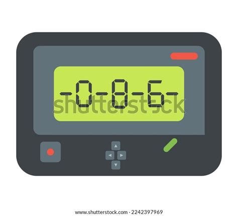 Digital Clock Numbers Clock Vector เวกเตอร์สต็อก ปลอดค่าลิขสิทธิ์