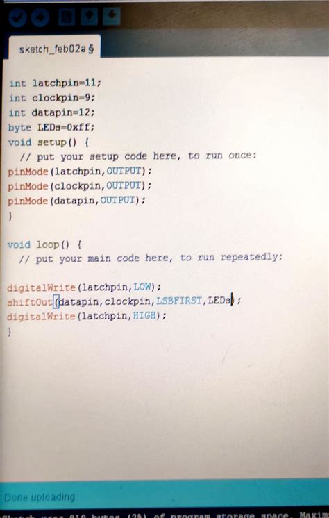 All Of My Leds Connected To 74hc595 Shift Register Does Not Glowing Properly Leds And