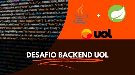 Desafio Backend Da Uol Com Java Springboot Youtube