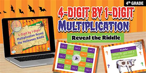 4 Digit By 1 Digit Multiplication Halloween Powerpoint 4 Digit By 1 Digit Multiplication Halloween Powerpoint