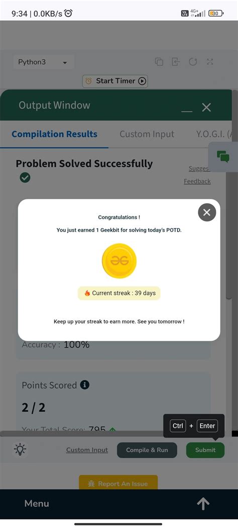 Geekstreak2024 Gfg160 Codingchallenge Dinesh J