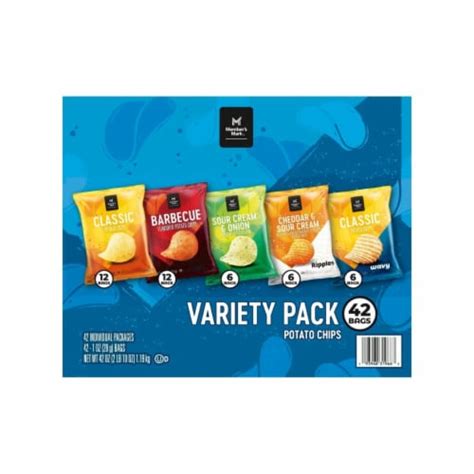 Members Mark Potato Chips Variety Pack 1 Ounce Pack Of 42 1 Unit Frys Food Stores