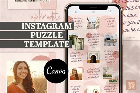 Ad Aphrodite Instagram Puzzle For Canva By Modish Digitals On Creativemarket Click To View