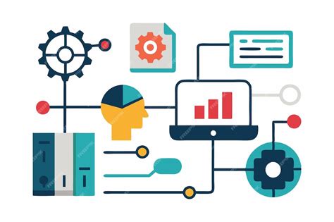 Premium Vector Machine Learning Graphics Data Analytics Amp Algorithm Icons