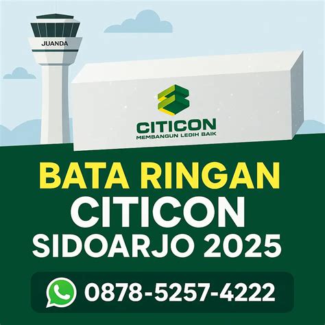 Bata Ringan Citicon Sidoarjo Jual Bata Ringan Kualitas No 1