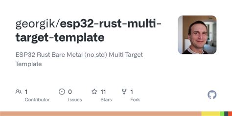 github georgik esp32 rust multi target template esp32 rust bare metal no std multi target