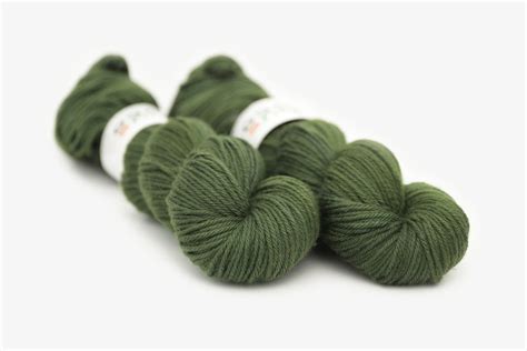 Elm Merino Wool Green Yarn Crochet Hue Loco