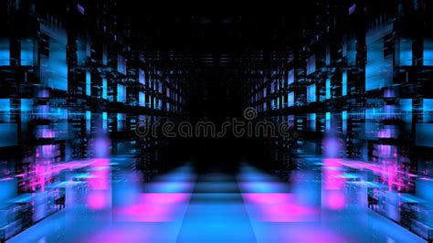 Modern Digital Technologies Cloud Computing Digital Space Architecture Design Stock