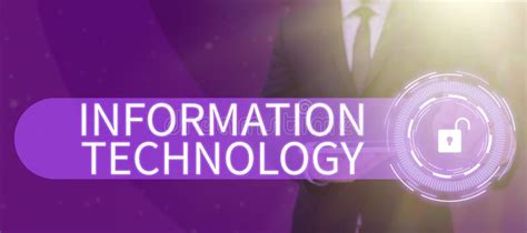 Conceptual Caption Information Technology Business Showcase Use Systems To Store Retrieve