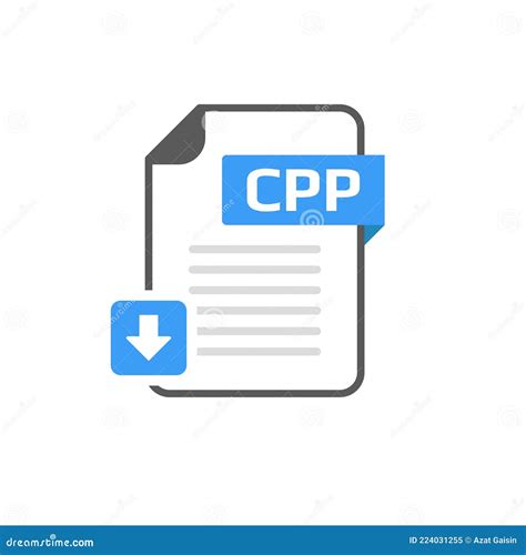 Download Cpp File Format Extension Icon Stock Illustration