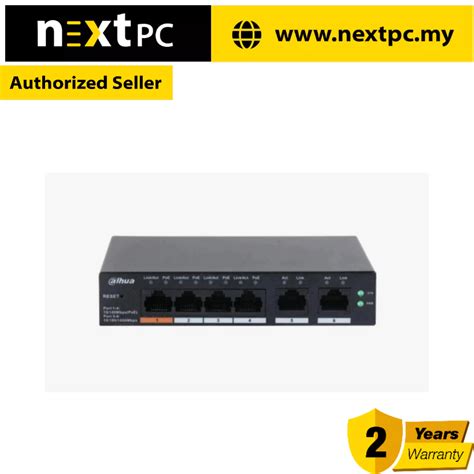 Dahua 6 10 Port Cloud Managed Desktop Switch With 4 8 Port Poe Shopee
