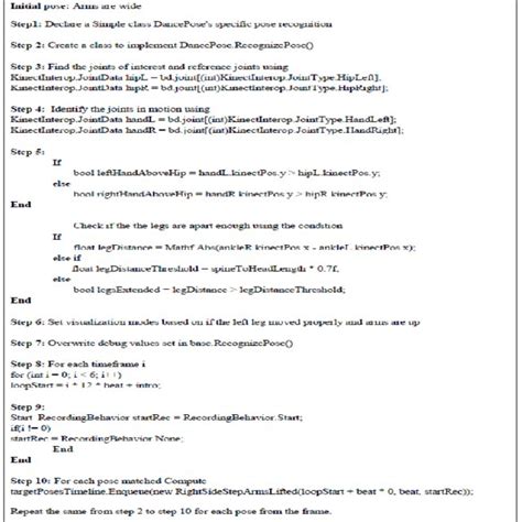 pose matching algorithm download scientific diagram