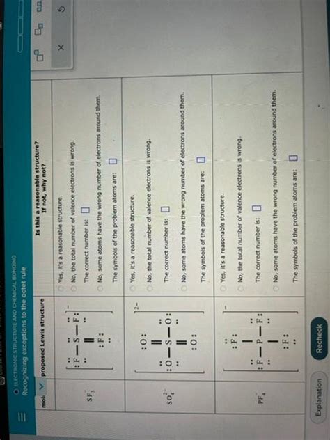 Solved Recognizing Exceptions To The Octet Rule Is This A Chegg Com