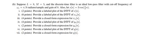 solved 5 consider the block diagram of a multirate dsp