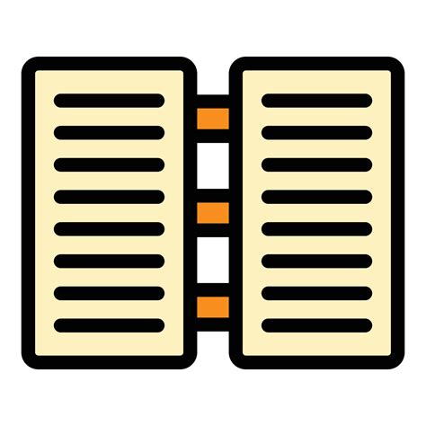 Customer Database Server Icon Color Outline Vector 19190196 Vector Art At Vecteezy