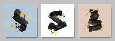 벡터 그림입니다 추상적인 현대미학 배경 소셜 미디어 템플릿 웹 배너디자인 객실 벽 장식 황금 빛 깔빛 스플래시와 검은 수채화 페인트 현대 미술 그래픽 1950 1959 년에