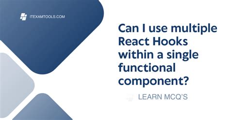 Can I Use Multiple React Hooks Within A Single Functional Component