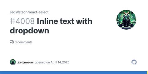 Inline Text With Dropdown · Issue 4008 · Jedwatsonreact Select · Github