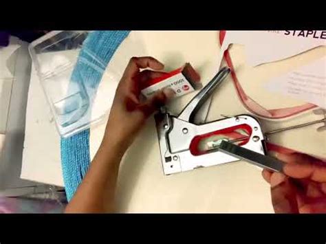How To Assemble And Load A STAPLE GuN HEAVY Duty STapler YouTube