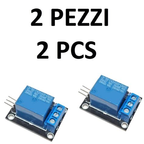 2pz Modulo Scheda Rele Arduino 12v Dc A 1 Canale 125v 220v 250v 10a Eur 6 70 Picclick It