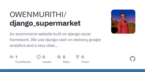 github owenmurithi django supermarket an ecommerce website built on