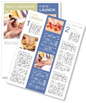 Female Hands Newsletter Template Design ID 0000095322 SmileTemplates Com