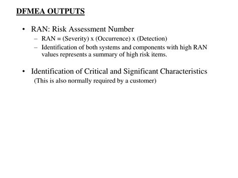PPT PURPOSE OF DFMEA DESIGN FAILURE MODE EFFECTS ANALYSIS PowerPoint Presentation ID 1340584