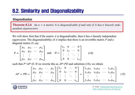 some lecture notes on diagonalization of matrices ppt