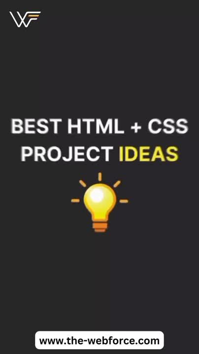 Video The Web Force On Linkedin Best Html Css Project Ideas