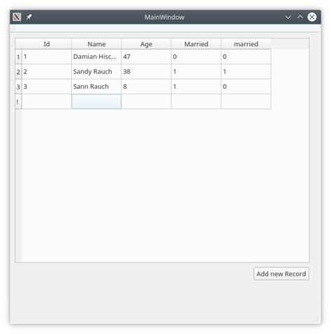 Insert Record In Qsqltablemodel With Qtableview Qt Forum