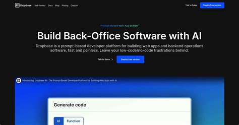 Dropbase Build Internal Apps With Python