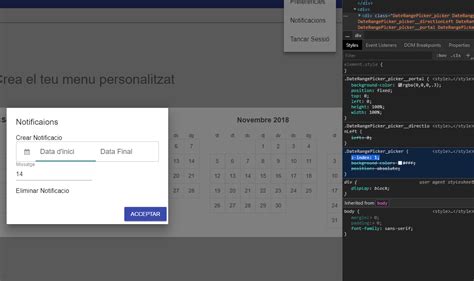 Zindex Dosent Work Properly On Daterangepickerpicker · Issue 1460 · React Datesreact Dates